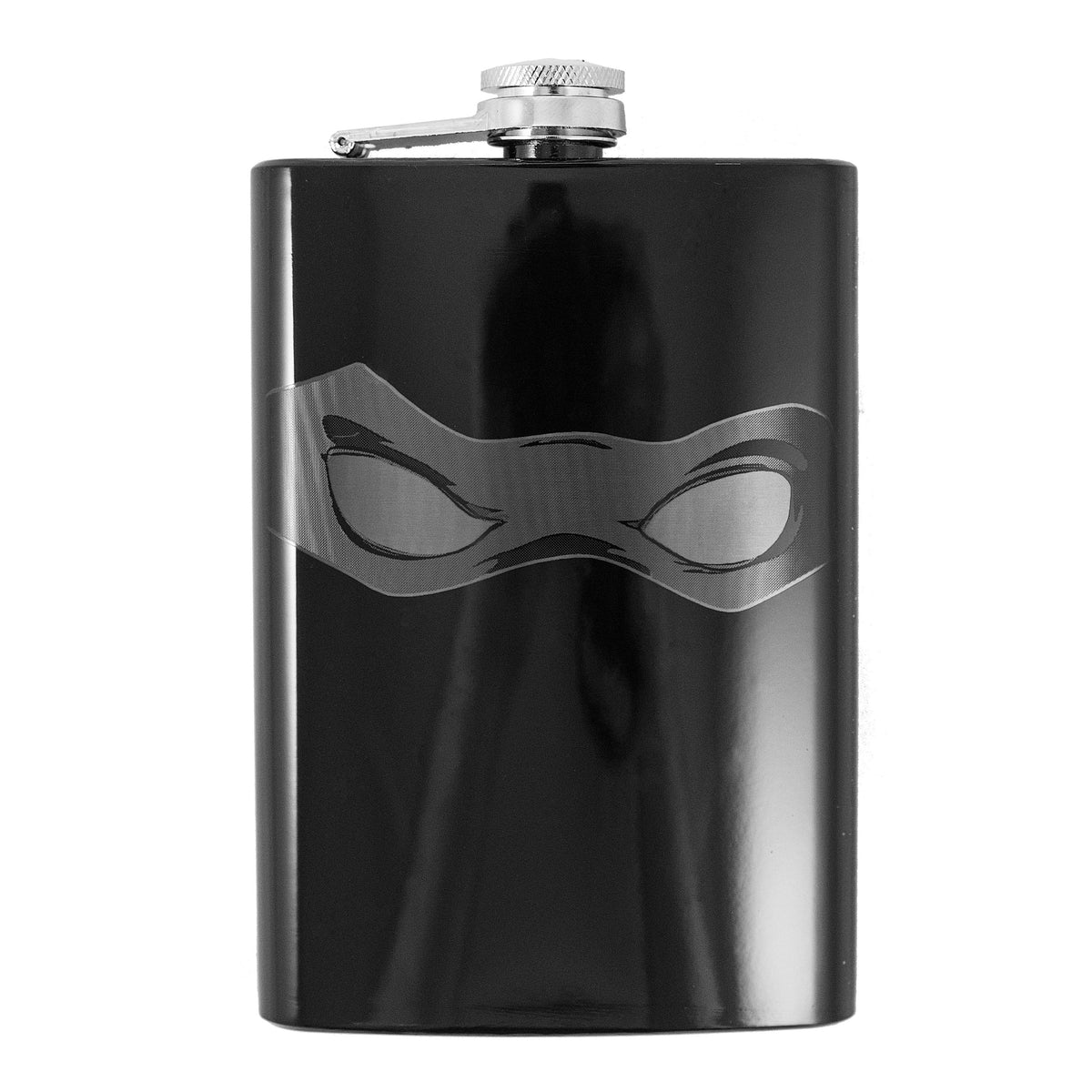 8oz BLACK Ninja Mask Flask – MythicPlasmaArt