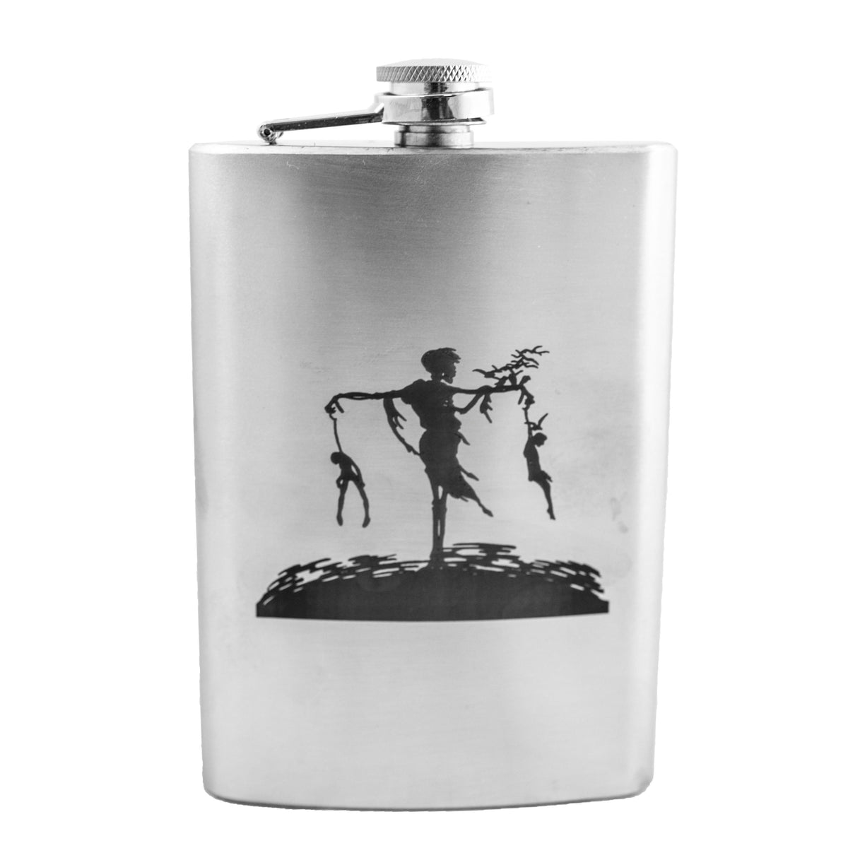 8oz Death on the Gallows Stainless Steel Flask – MythicPlasmaArt