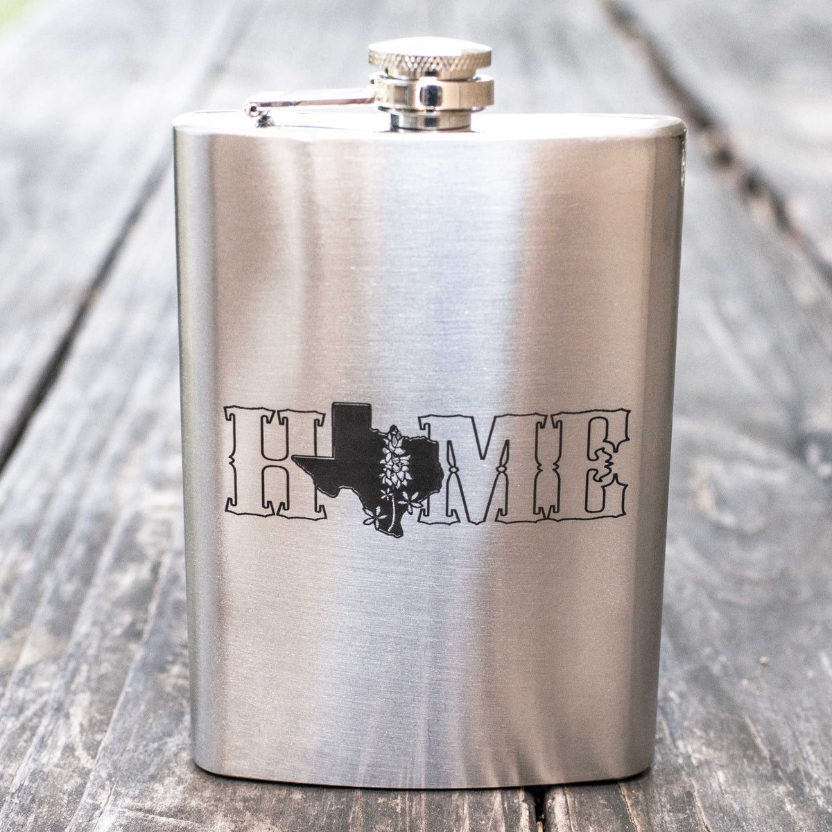8oz Home - Texas Stainless Steel Flask – MythicPlasmaArt