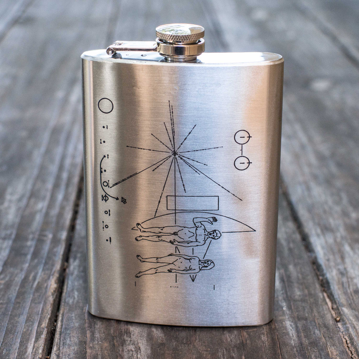 8oz Pioneer Message Stainless Steel Flask – MythicPlasmaArt
