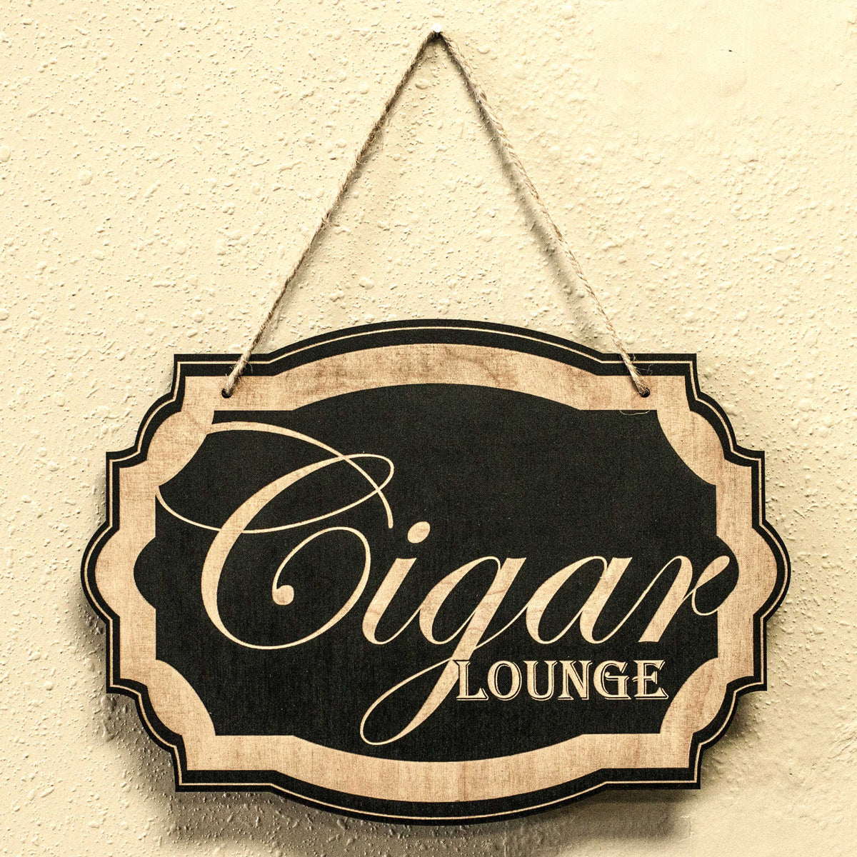 Cigar Lounge - Black Door Sign 7x9.5in – MythicPlasmaArt
