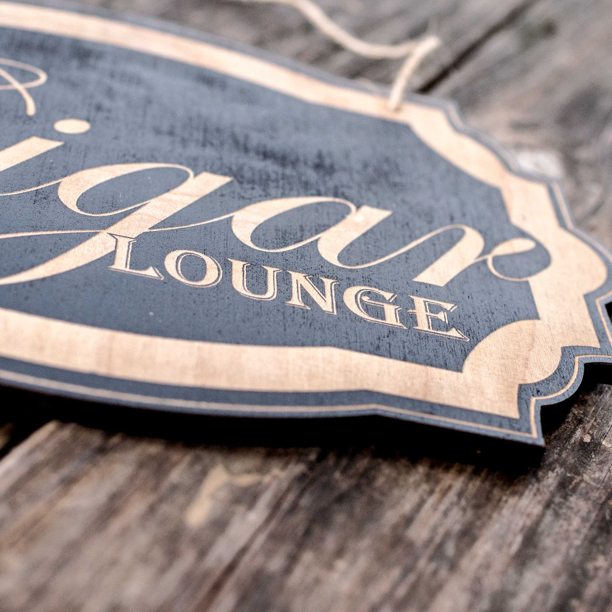 Cigar Lounge - Black Door Sign 7x9.5in – MythicPlasmaArt