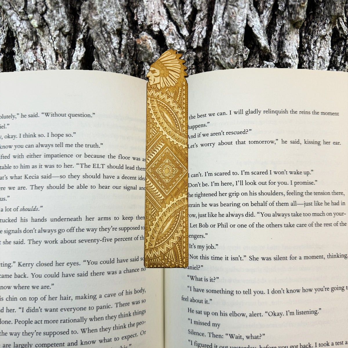 Bookmark - Indian Chief Tribal - Birch – MythicPlasmaArt