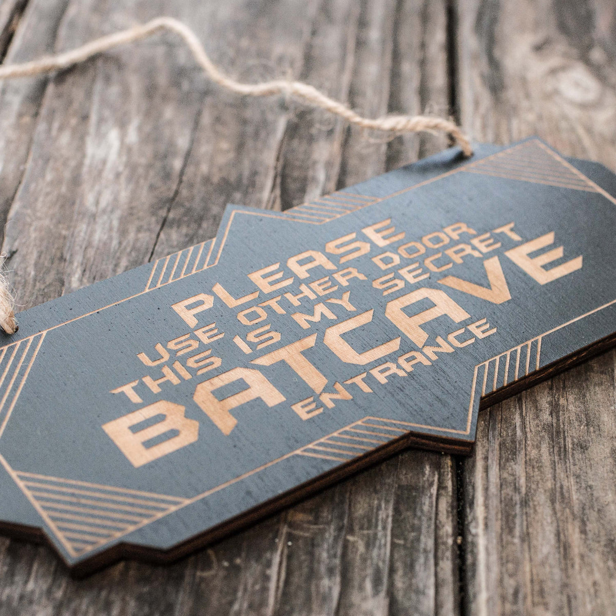 Sign - CUSTOM Secret Batcave Entrance - Door Sign – MythicPlasmaArt